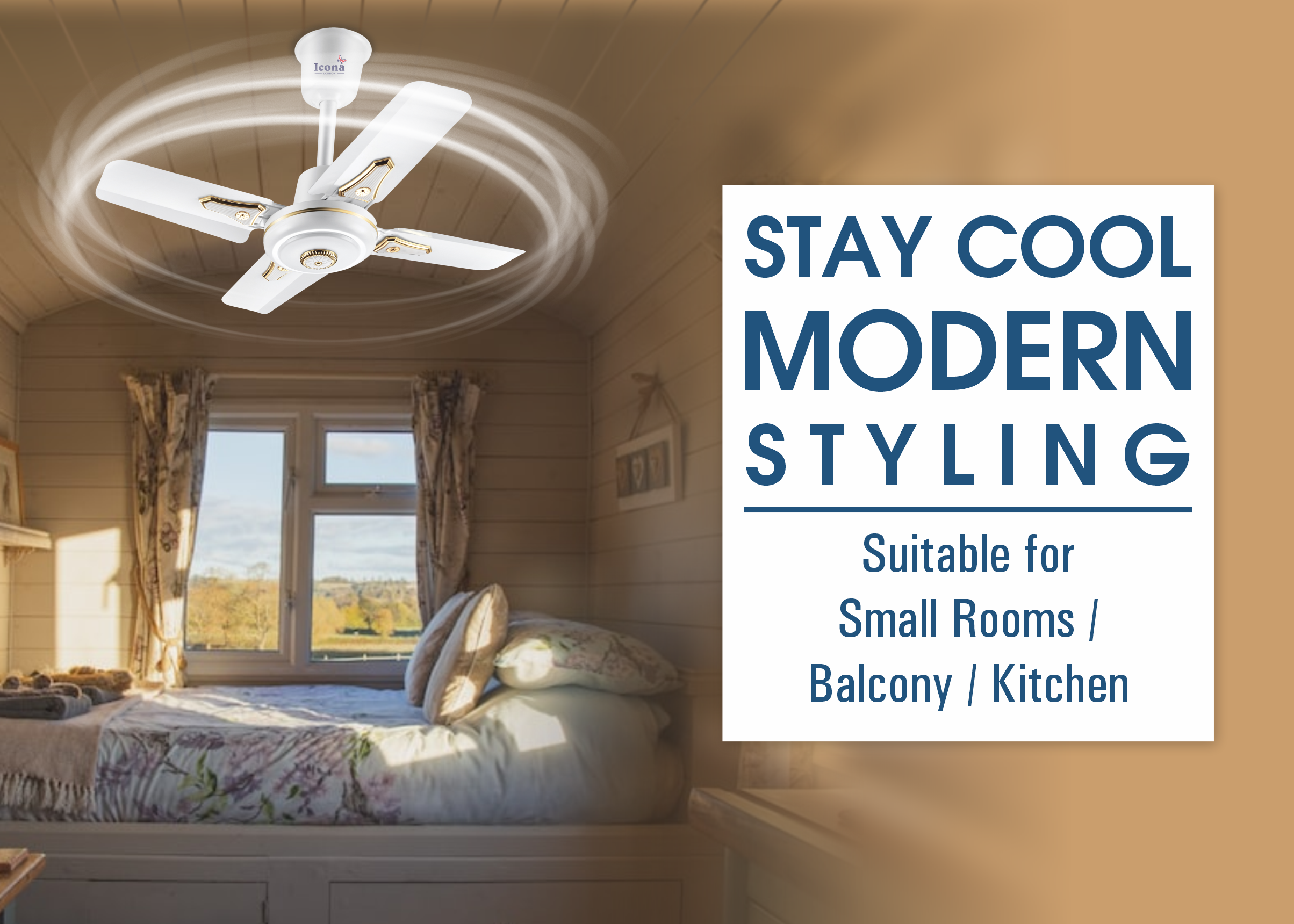 Ceiling Fan (24 Inch) – Icona London