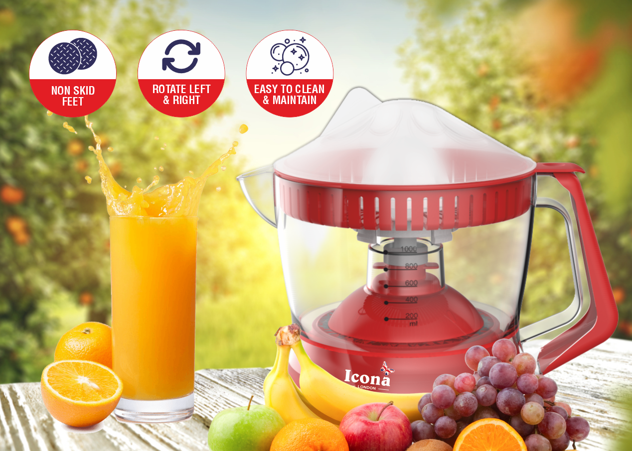 Electric Juicer (Red) – Icona London