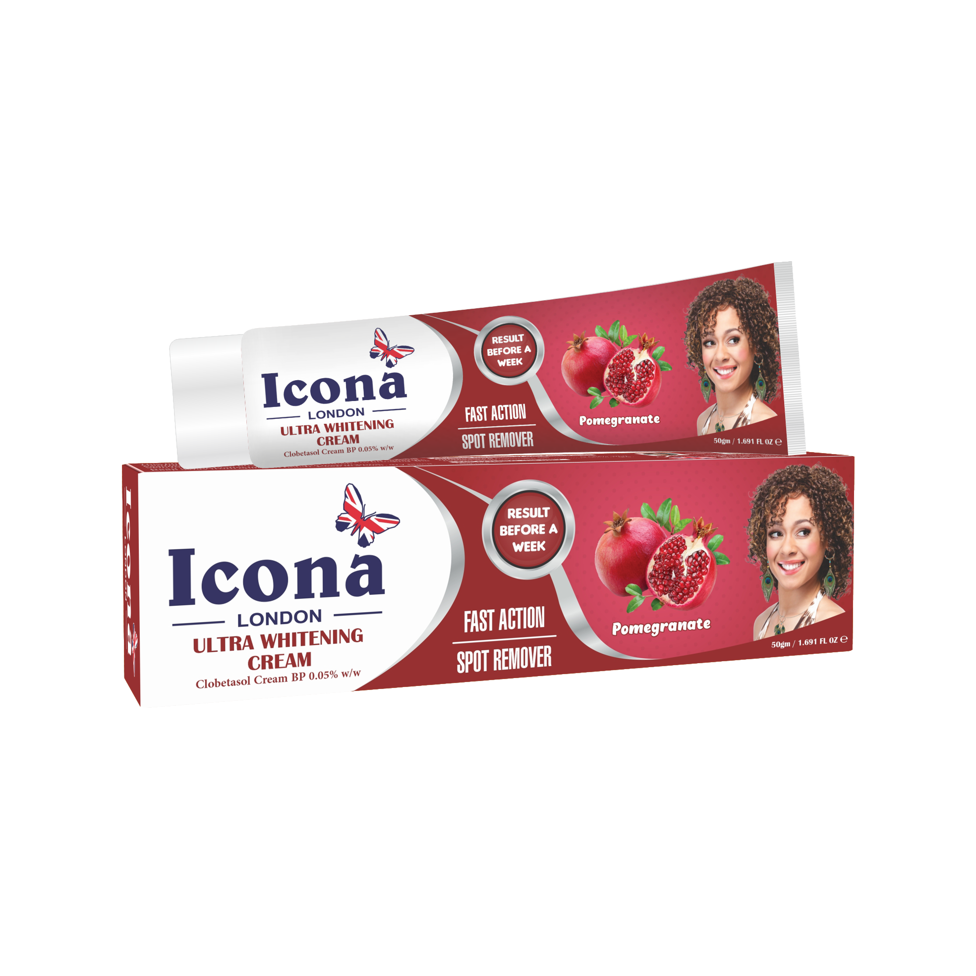 Premium Ultra Whitening Cream (Pomegranate) – Icona London